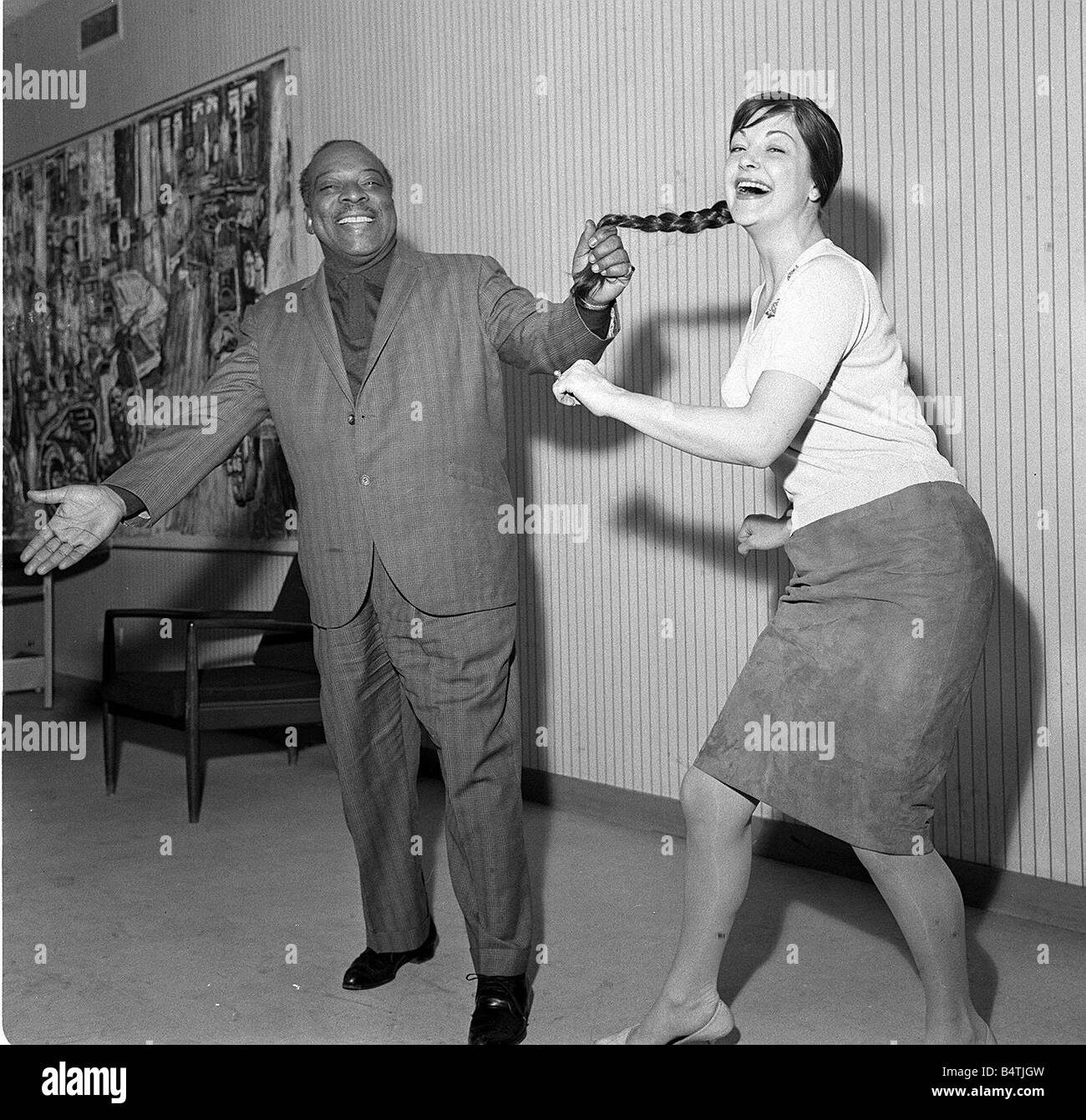 Jazz great Count Basie in Manchester for a recording session at Granada ...