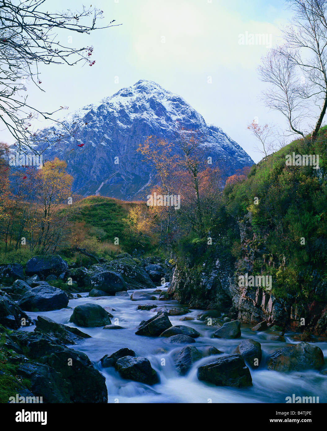 Buchaille Etive Mor, at Glen Etive and Glencoe, in Autumn Stock Photo ...
