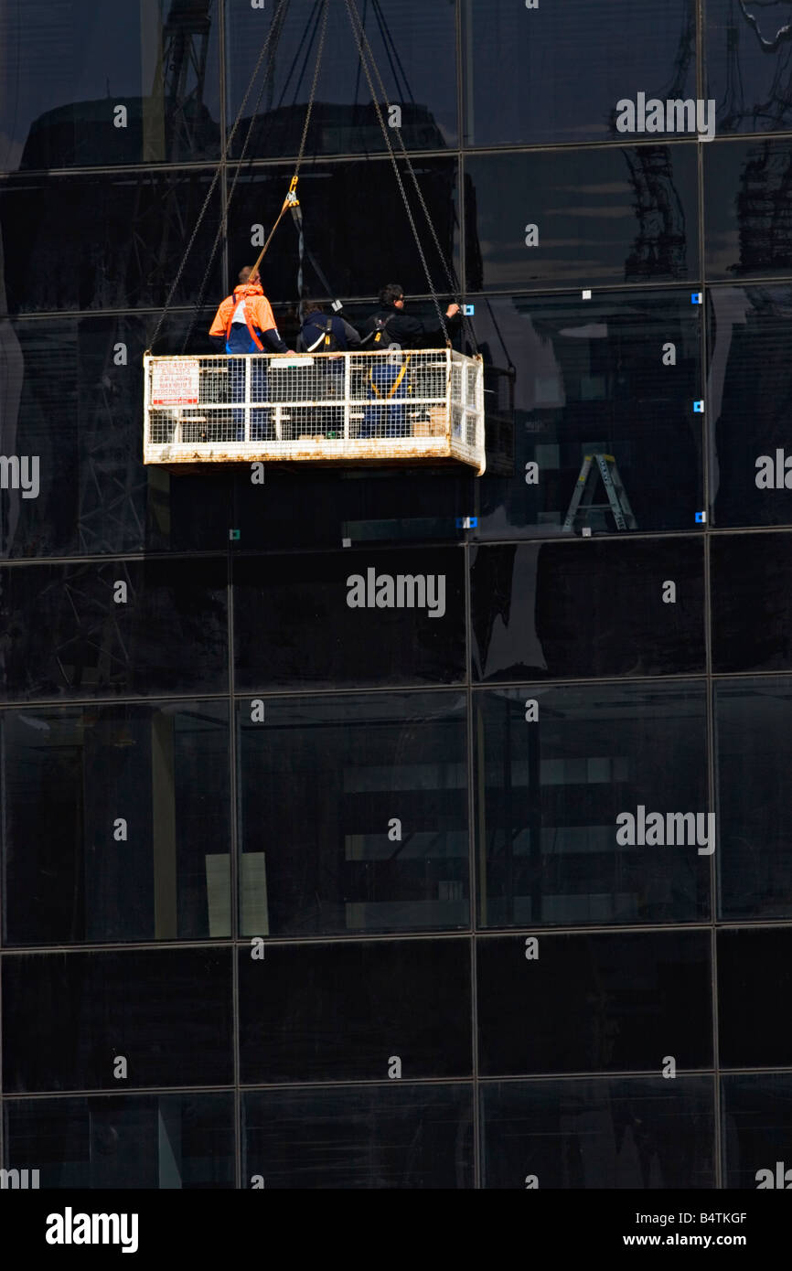 Construction work on steel platform hi-res stock photography and images ...