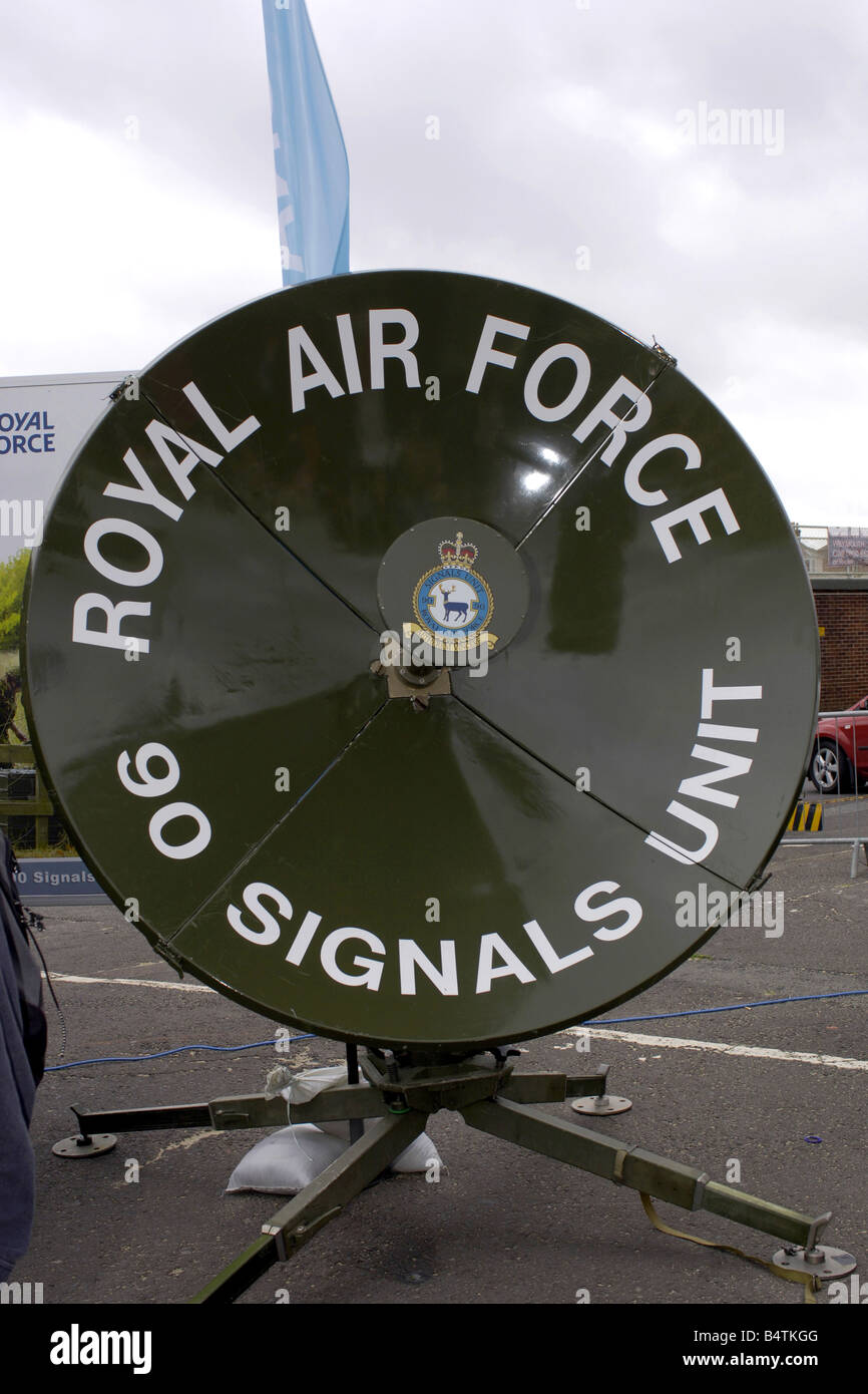 A British Air Force Portable Radar system on display at a recruitment ...