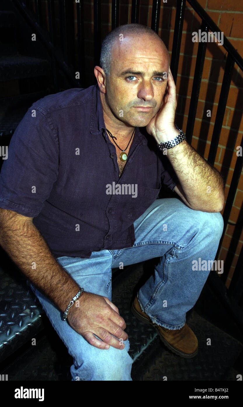 The Bill Actor Bruce Byron September 2004 In London Sitting on steps ...