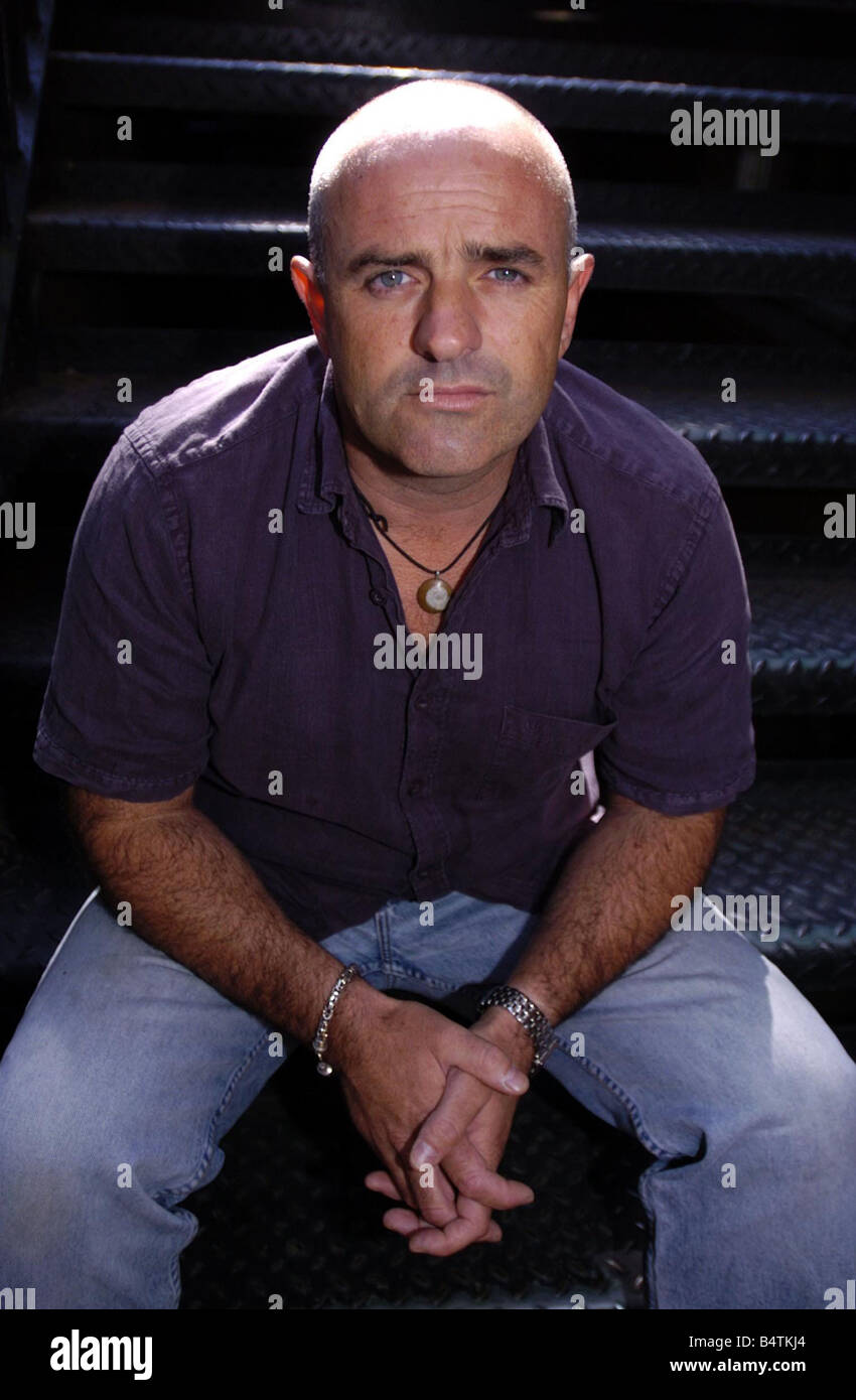 The Bill Actor Bruce Byron September 2004 In London Sitting on steps ...