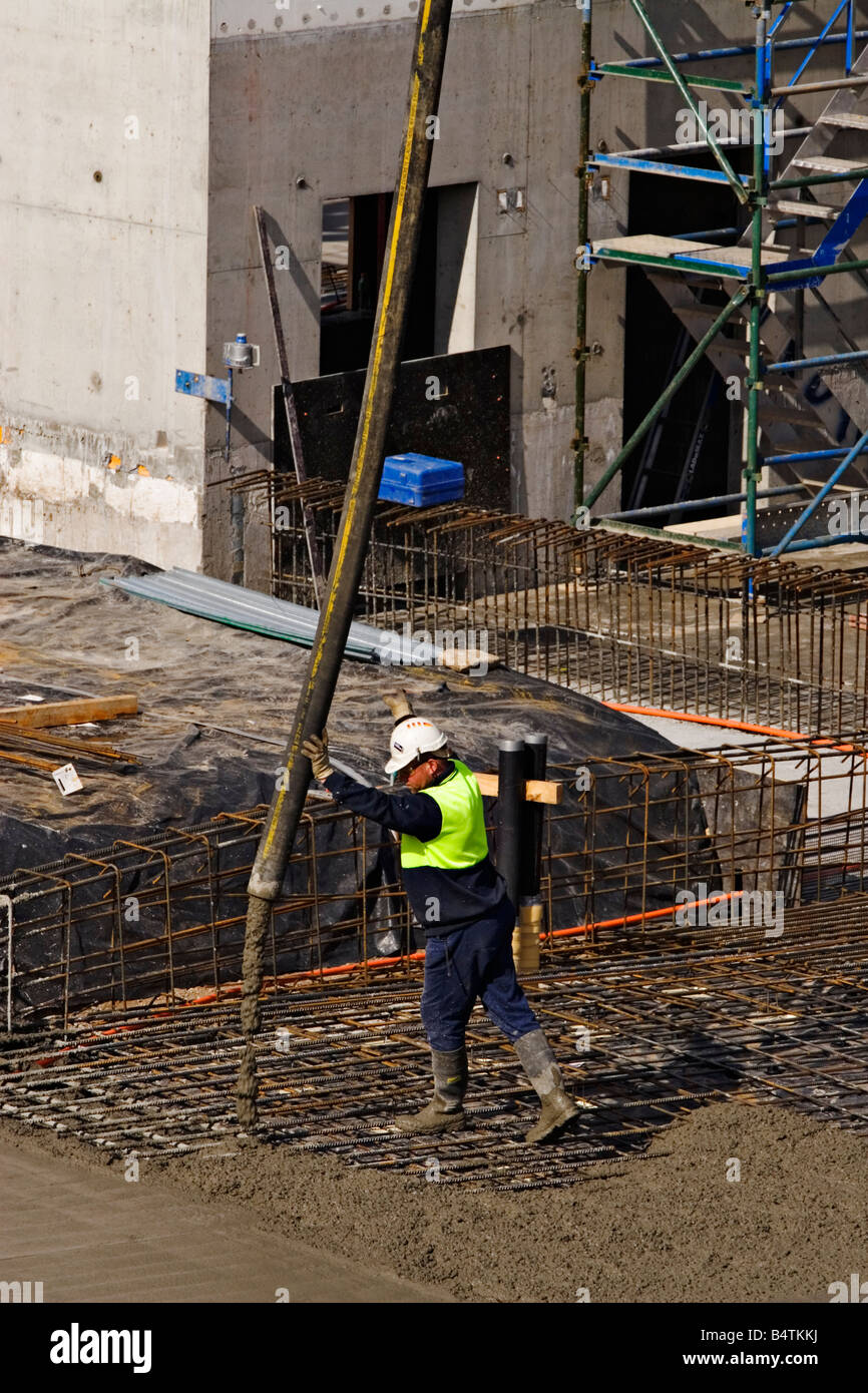 Construction / A Construction Worker at work on a Building Site ...