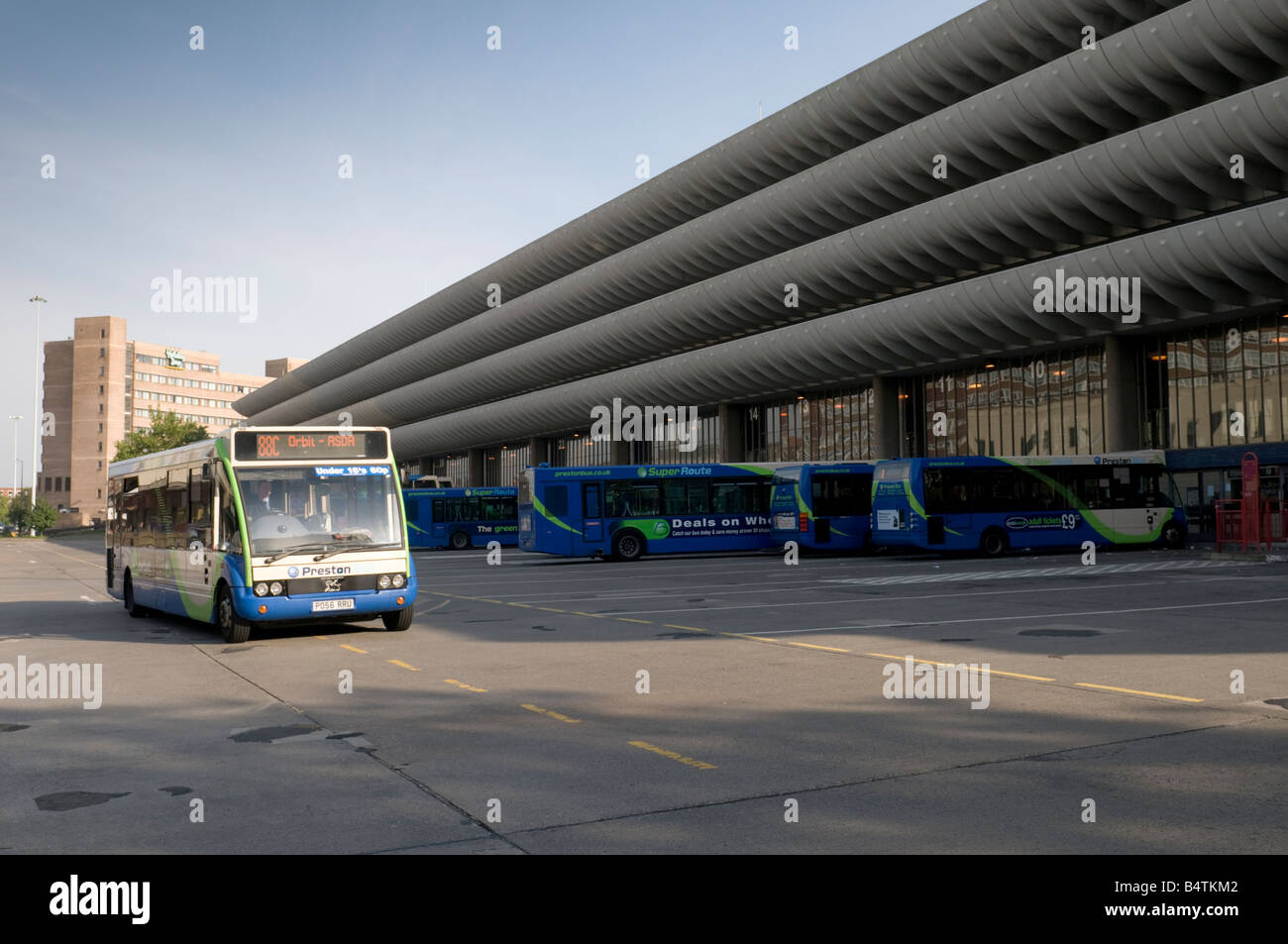 Bus Station and multi story car park Preston city centre Lancashire ...