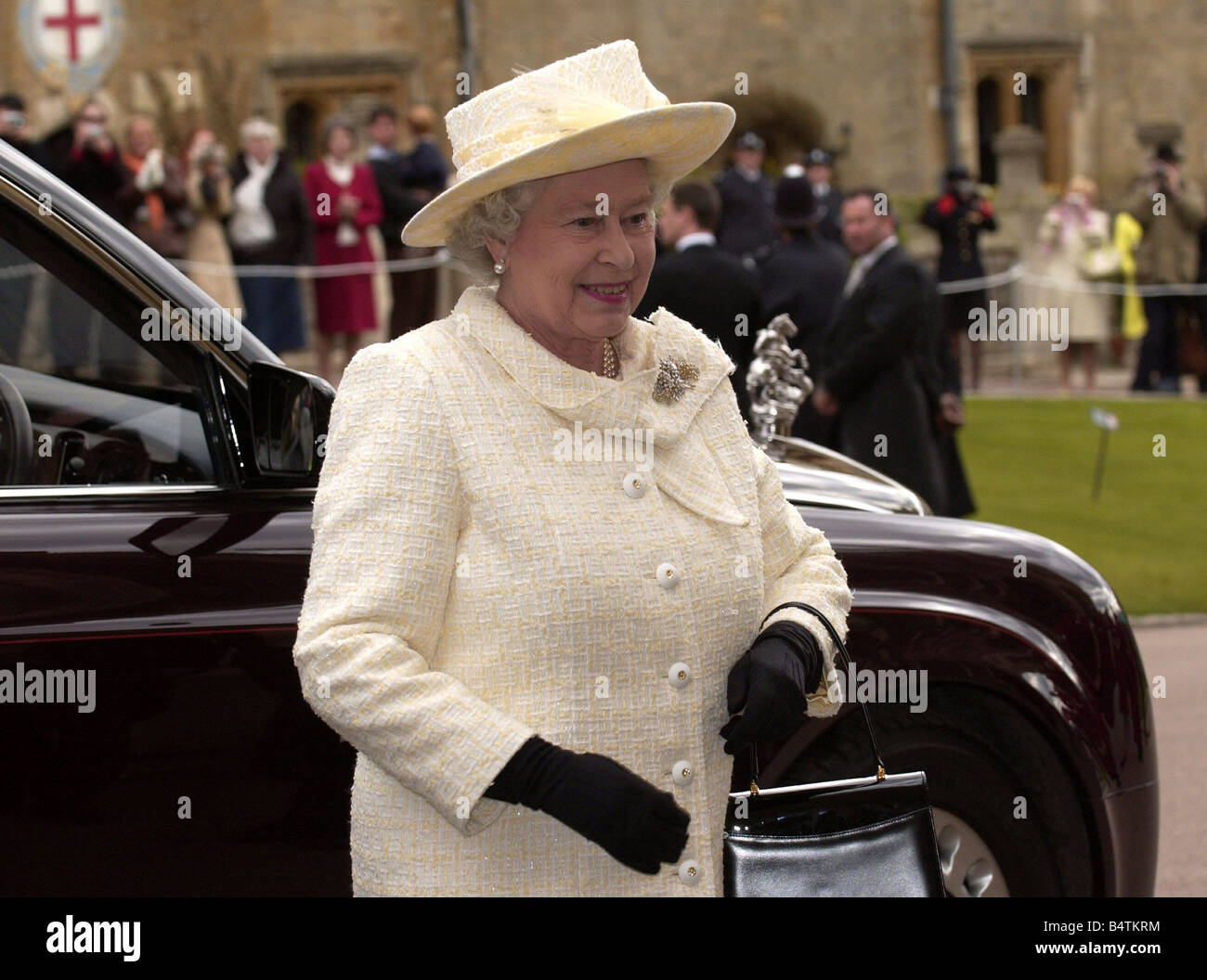 Her Majesty Queen Elizabeth II arrives for the blessing before the ...