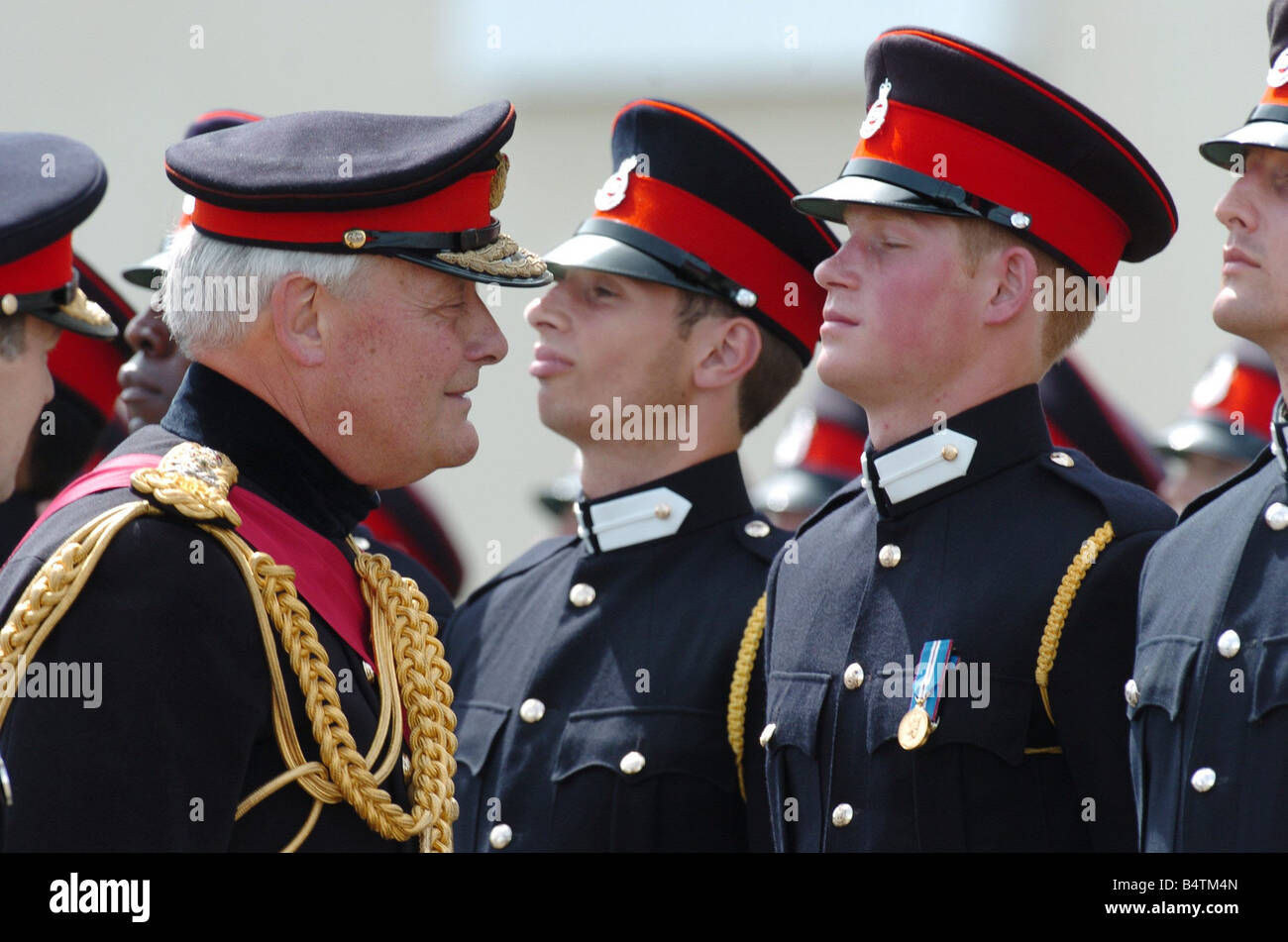 Prince Harry at the Sandhurst military academy parade for the new ...
