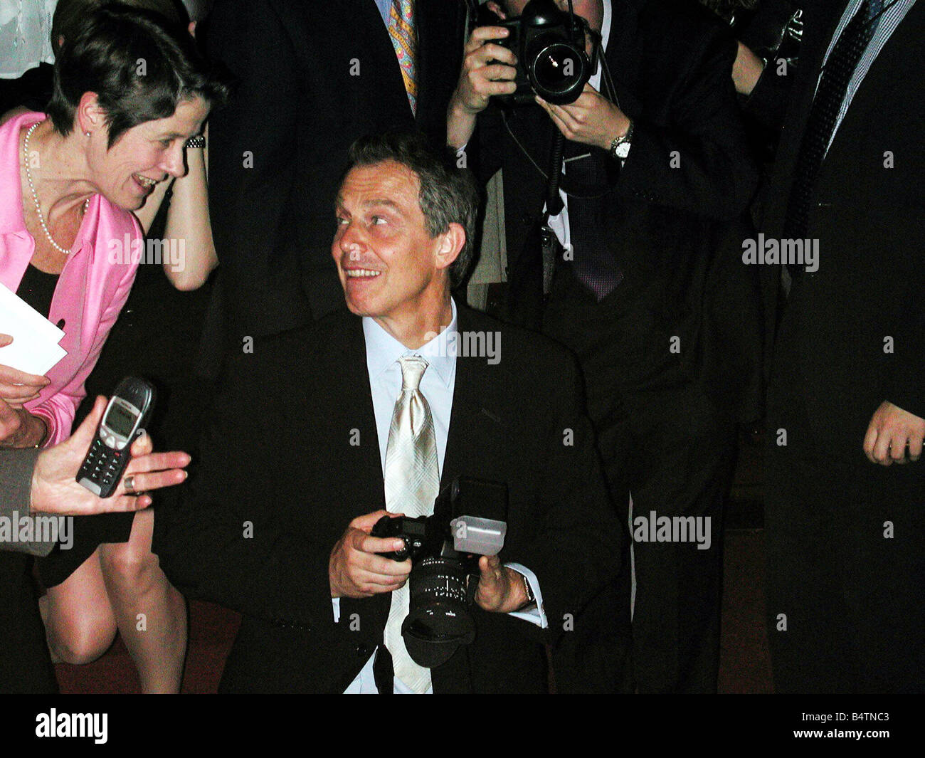 Tony Blair Prime Minister October 2004 takes the photographs of the ...