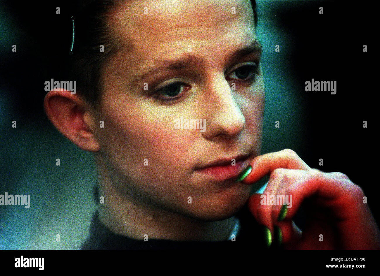 Actor Pete Ashmore changes from male to female Elle January 2001 Stock ...