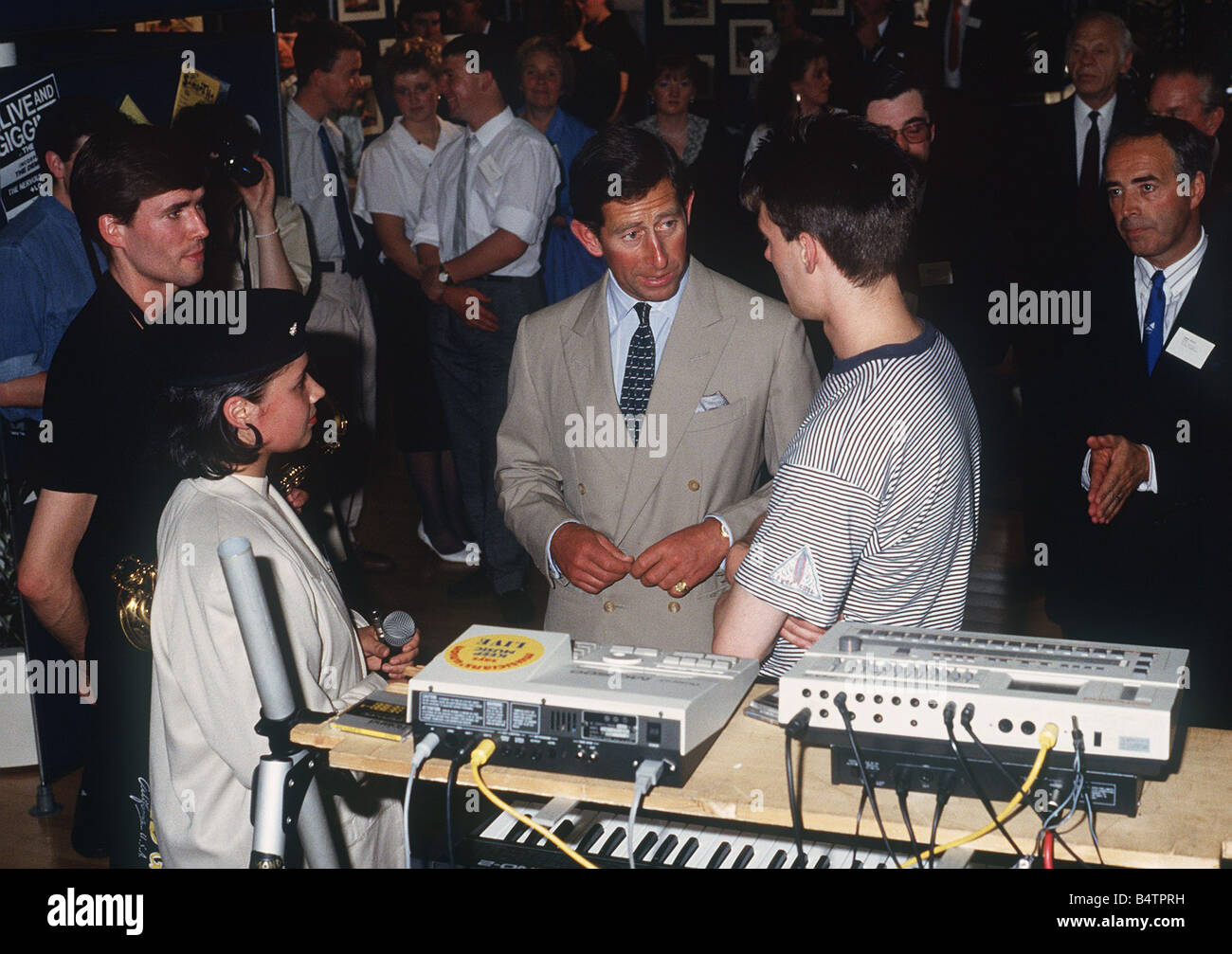 Prince Charles on walkabout Perth Scotland November 1989 Stock Photo ...