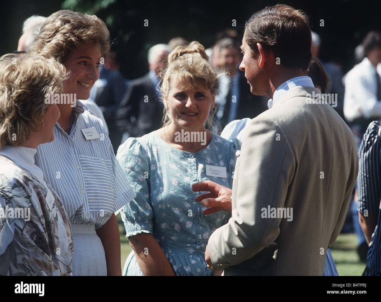 Prince Charles on walkabout Perth Scotland November 1989 Stock Photo ...