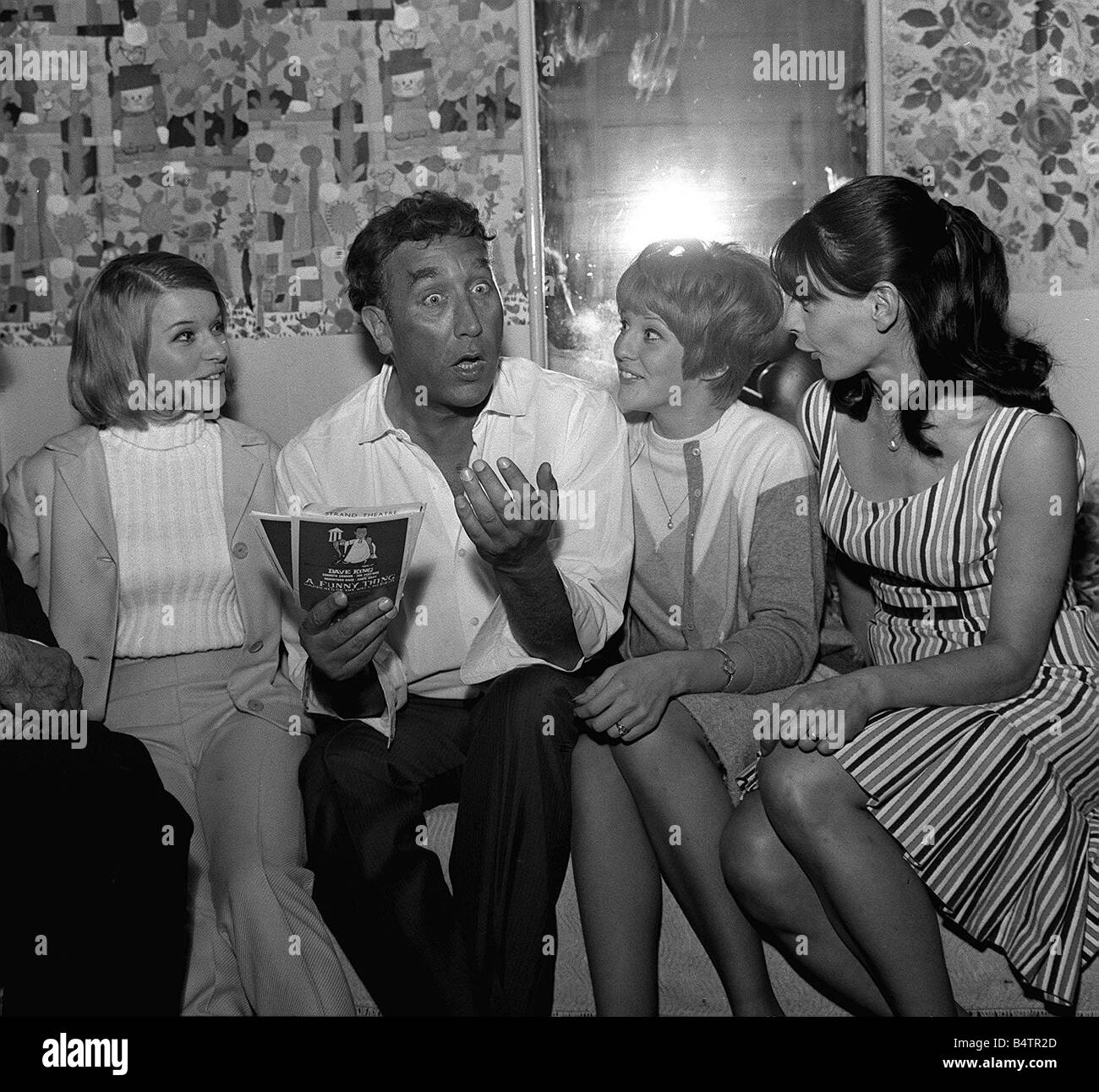 Frankie Howerd in his dressing room on the last night of the comedy A ...