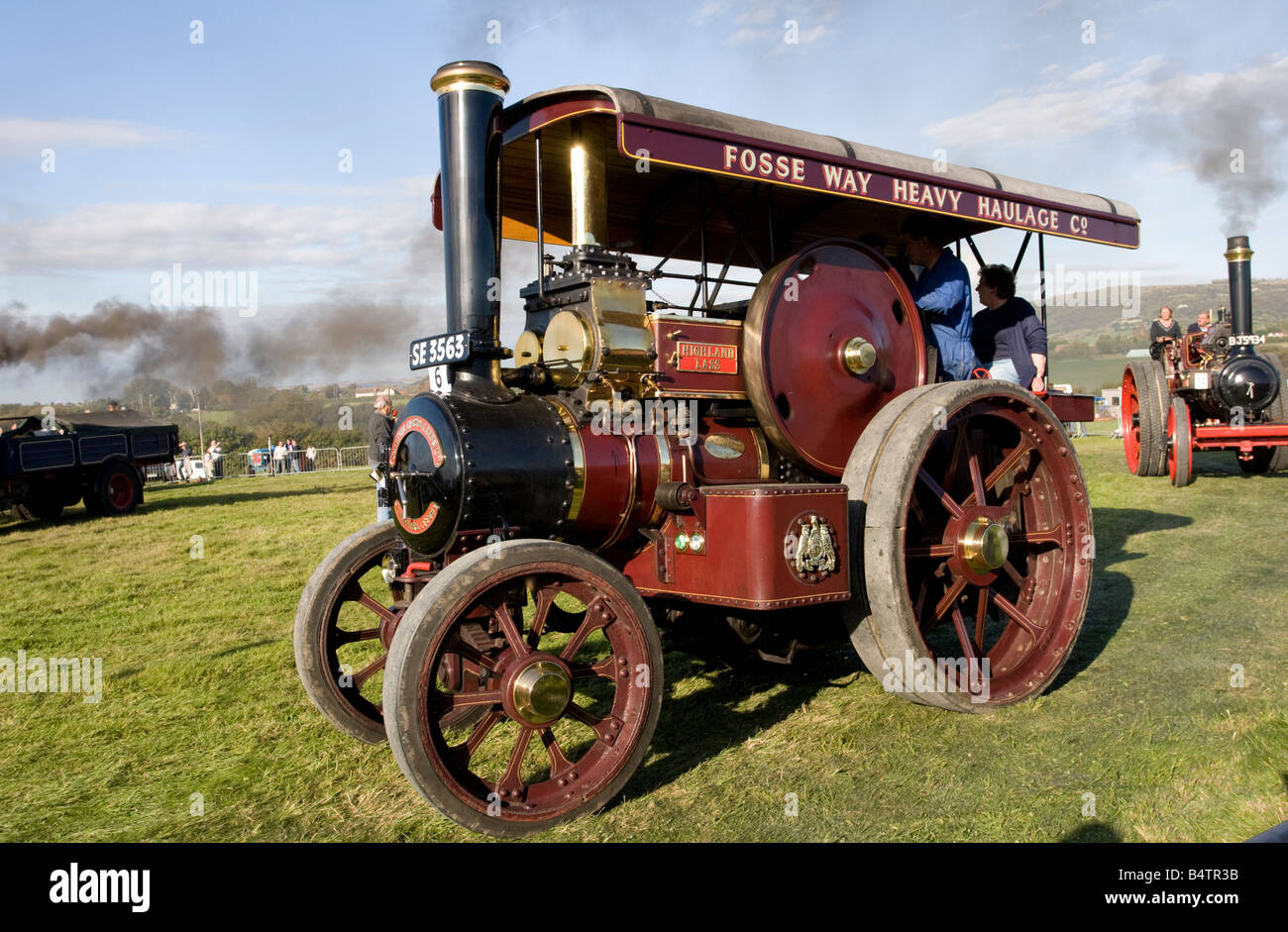 Fowler Hercules 1931 DNB tractor Steam Engine Highland Lass Fosse Way ...
