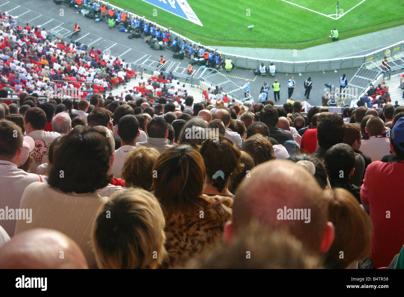 England fans at new Wembley stadium Stock Photo - Alamy