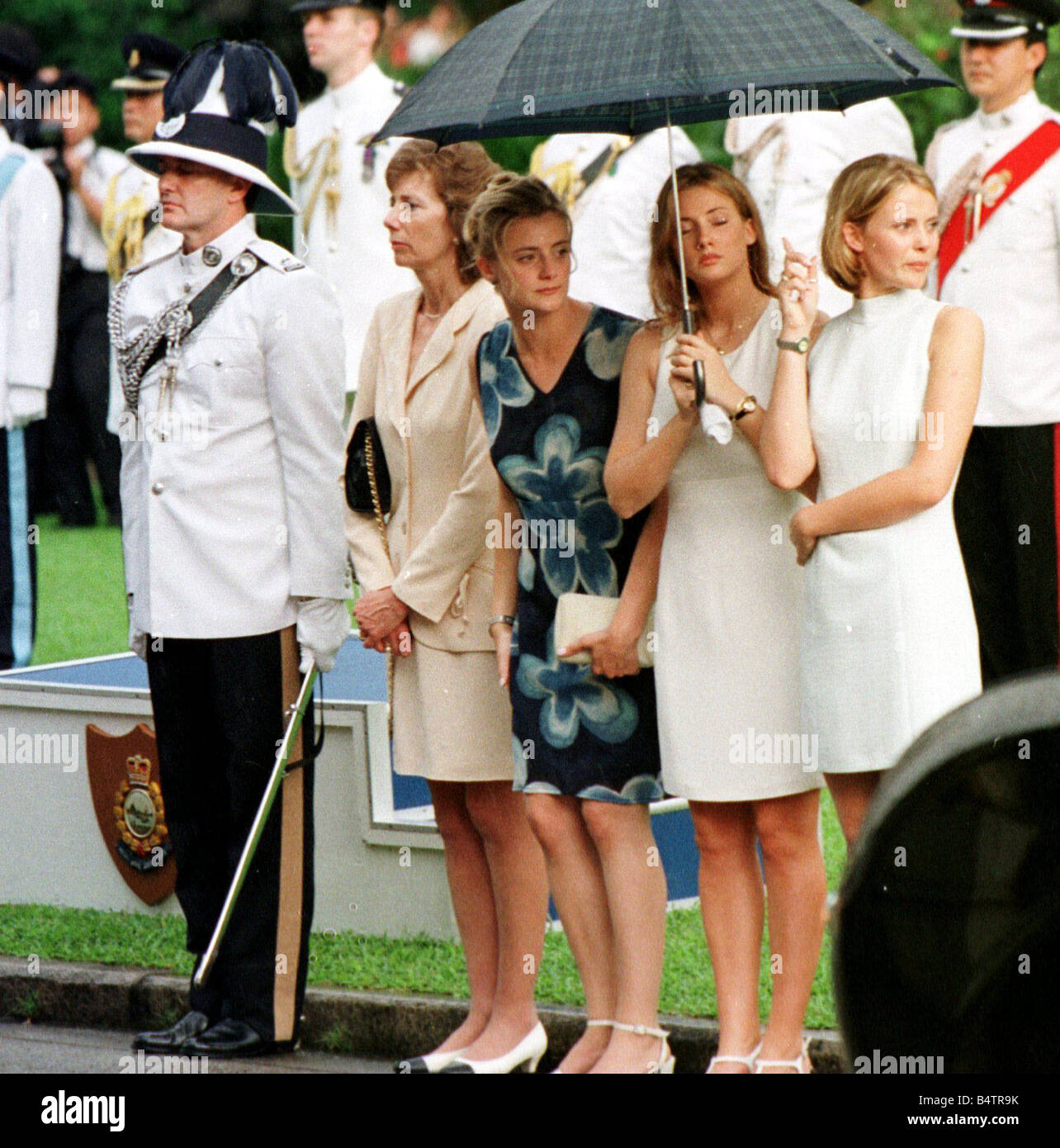 Mrs Patten and daughters at Government house June 1997 As Governor ...