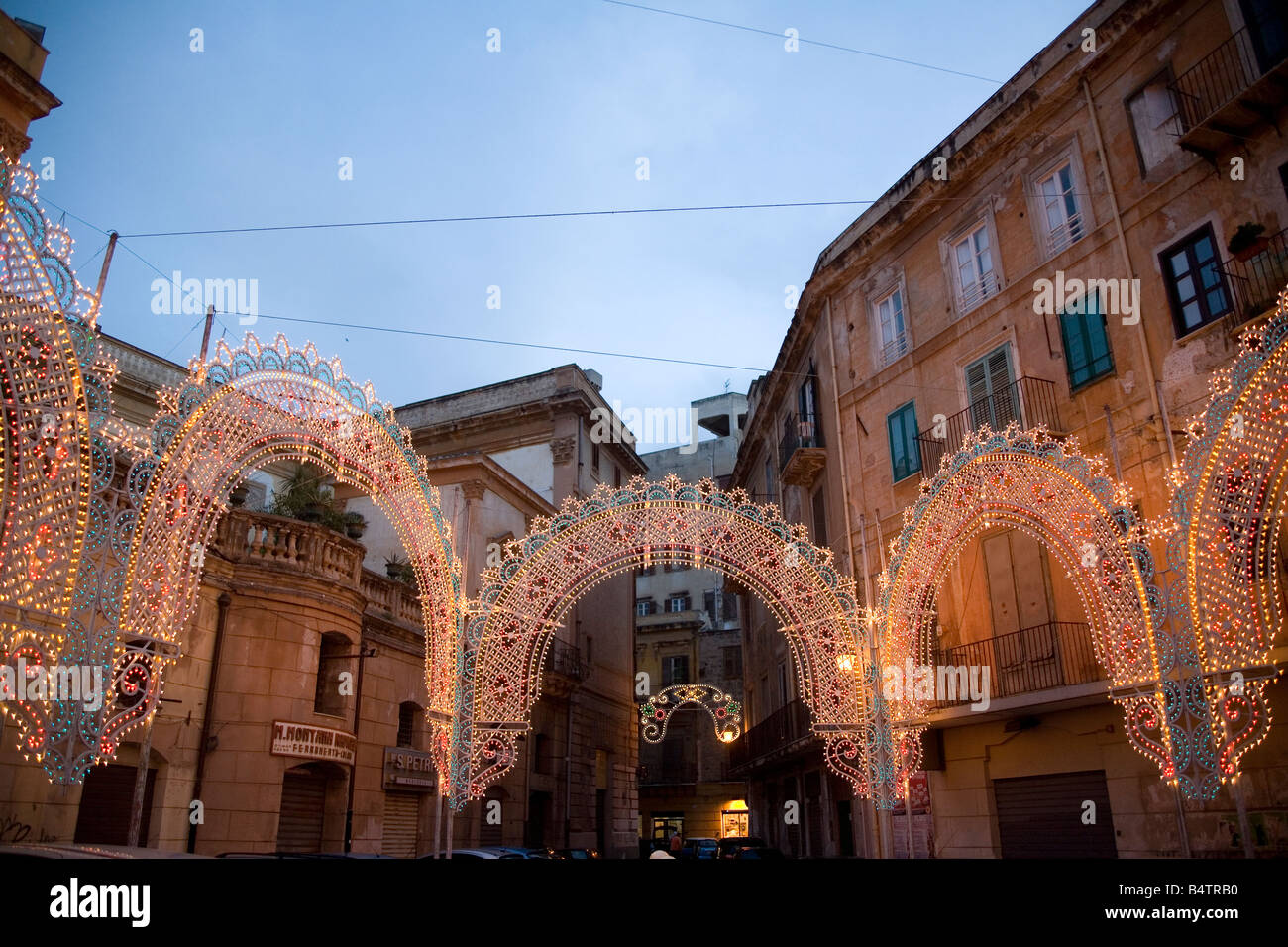Piazza Sant'Anna Palermo Sicily Italy Stock Photo - Alamy