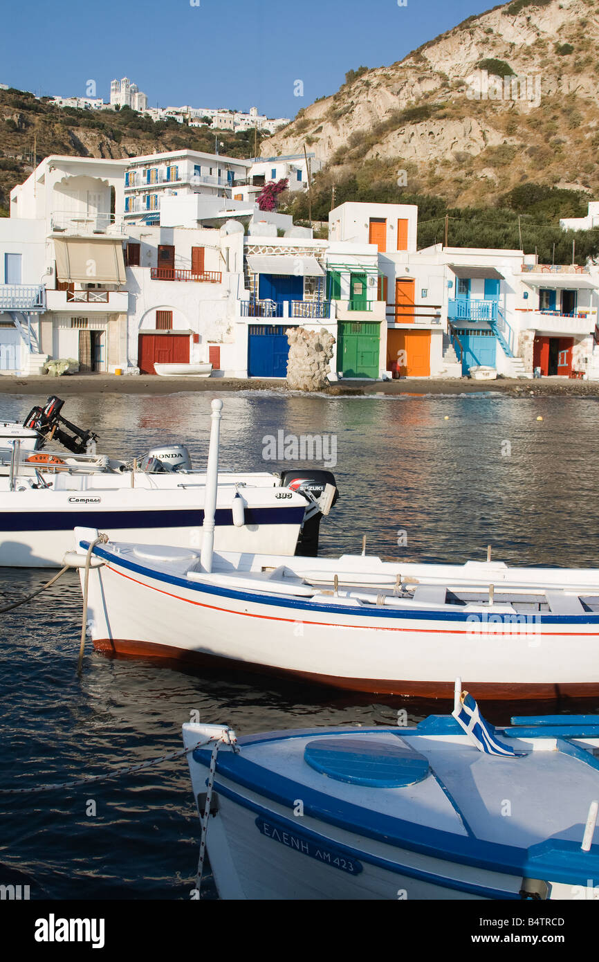 klima beach milos island cyclades greece Stock Photo - Alamy