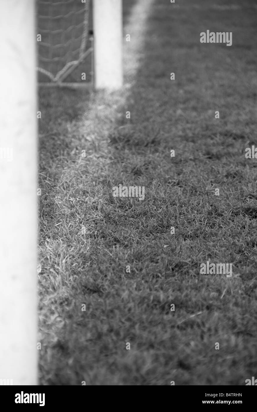 Empty soccer field football Black and White Stock Photos & Images - Alamy