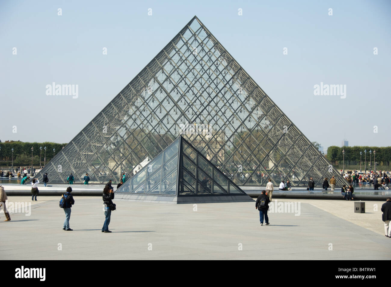 Louvre glass pyramid hi-res stock photography and images - Alamy