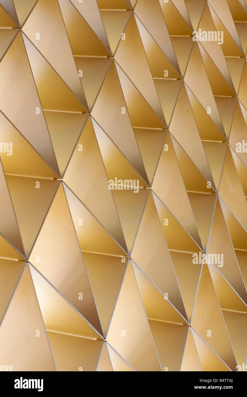 Regular triangle pattern in various shades of brown. Detail shot of the ...