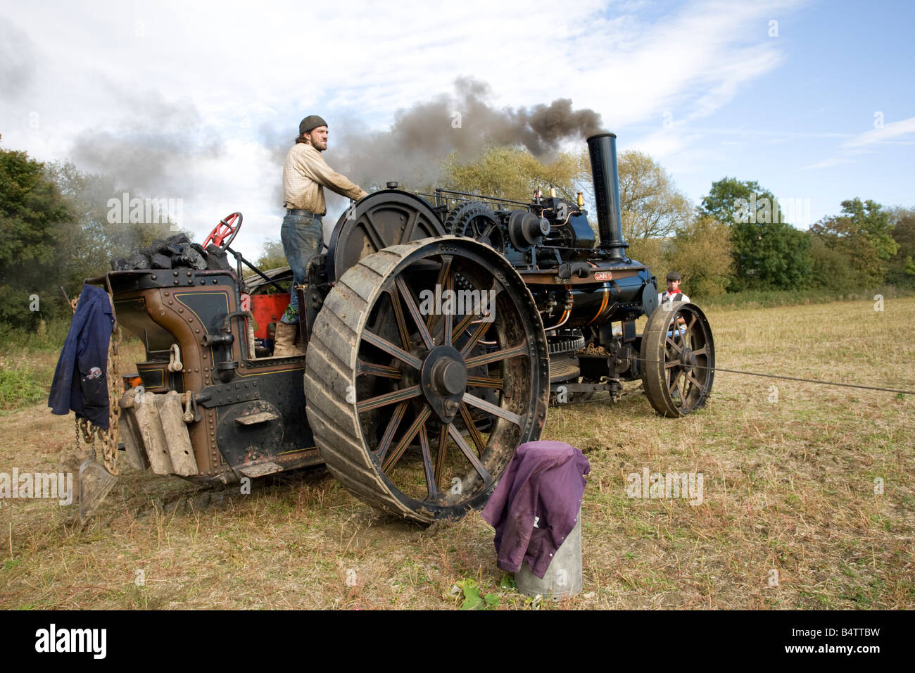 Fowler steam ploughing engine 2008 Rally Cheltenham Racecourse UK Stock ...