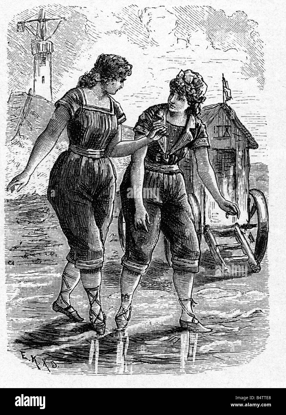 Bathing suits 19th century hi-res stock photography and images - Alamy