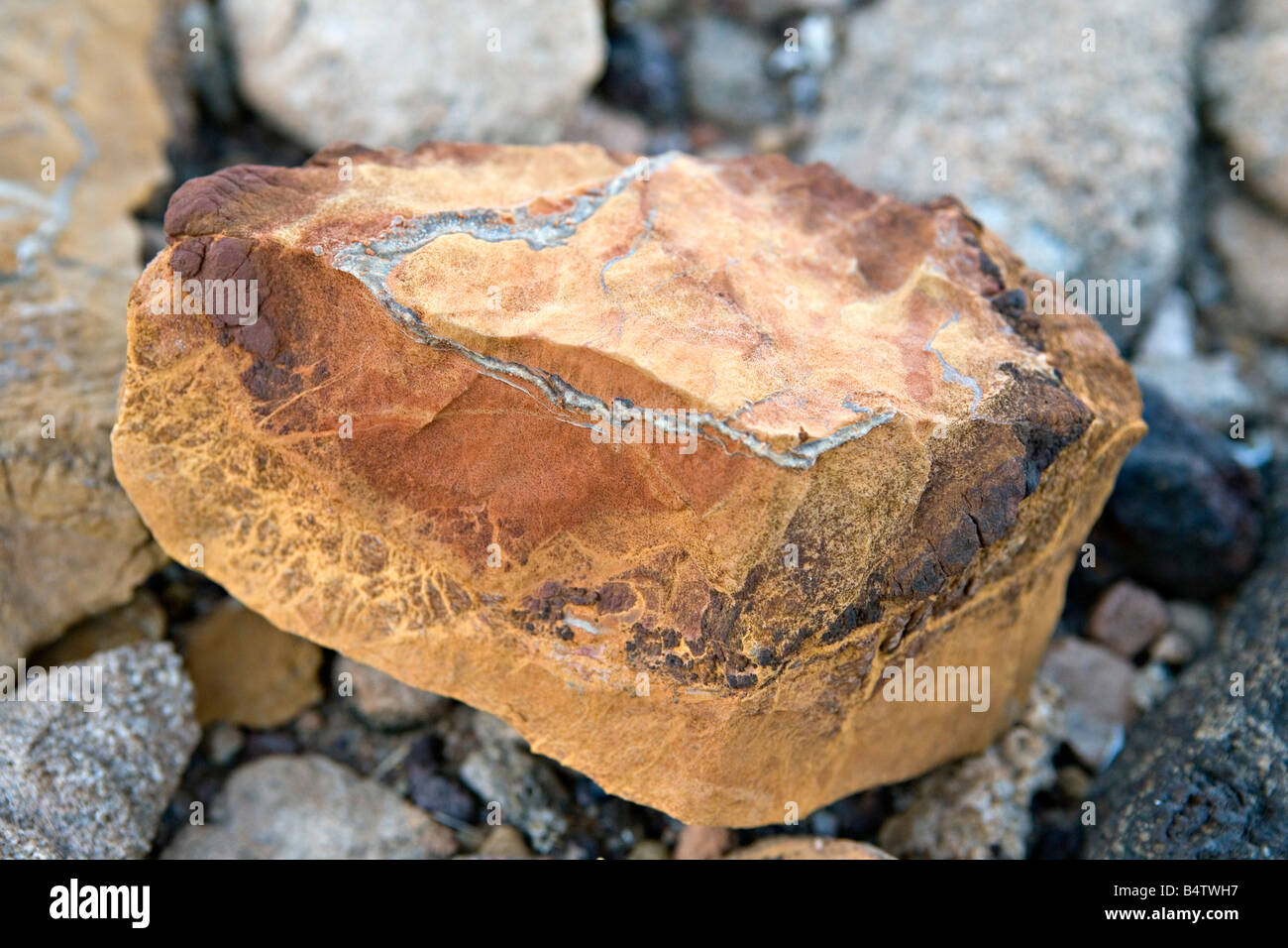 The Burnt Mountain rock specimen in Twyfelfontein Damaraland Namibia ...