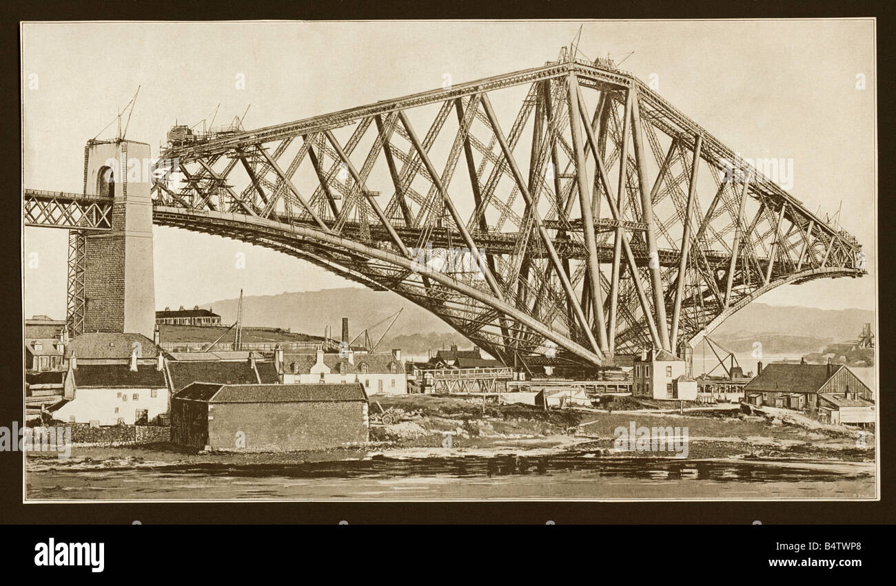 architecture, bridges, Forth Bridge, Scotland, built 1883 - 1890 ...