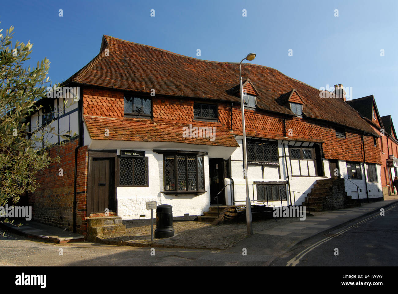 The Library Midhurst Stock Photo - Alamy