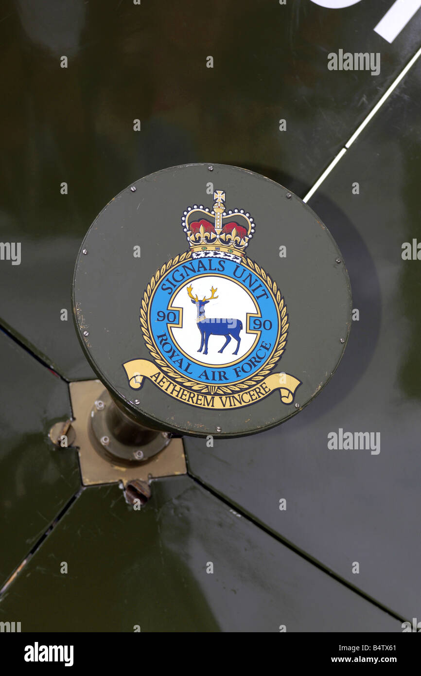 British Royal Air Force 90 Signals Unit Sqaudron badge on the front of ...