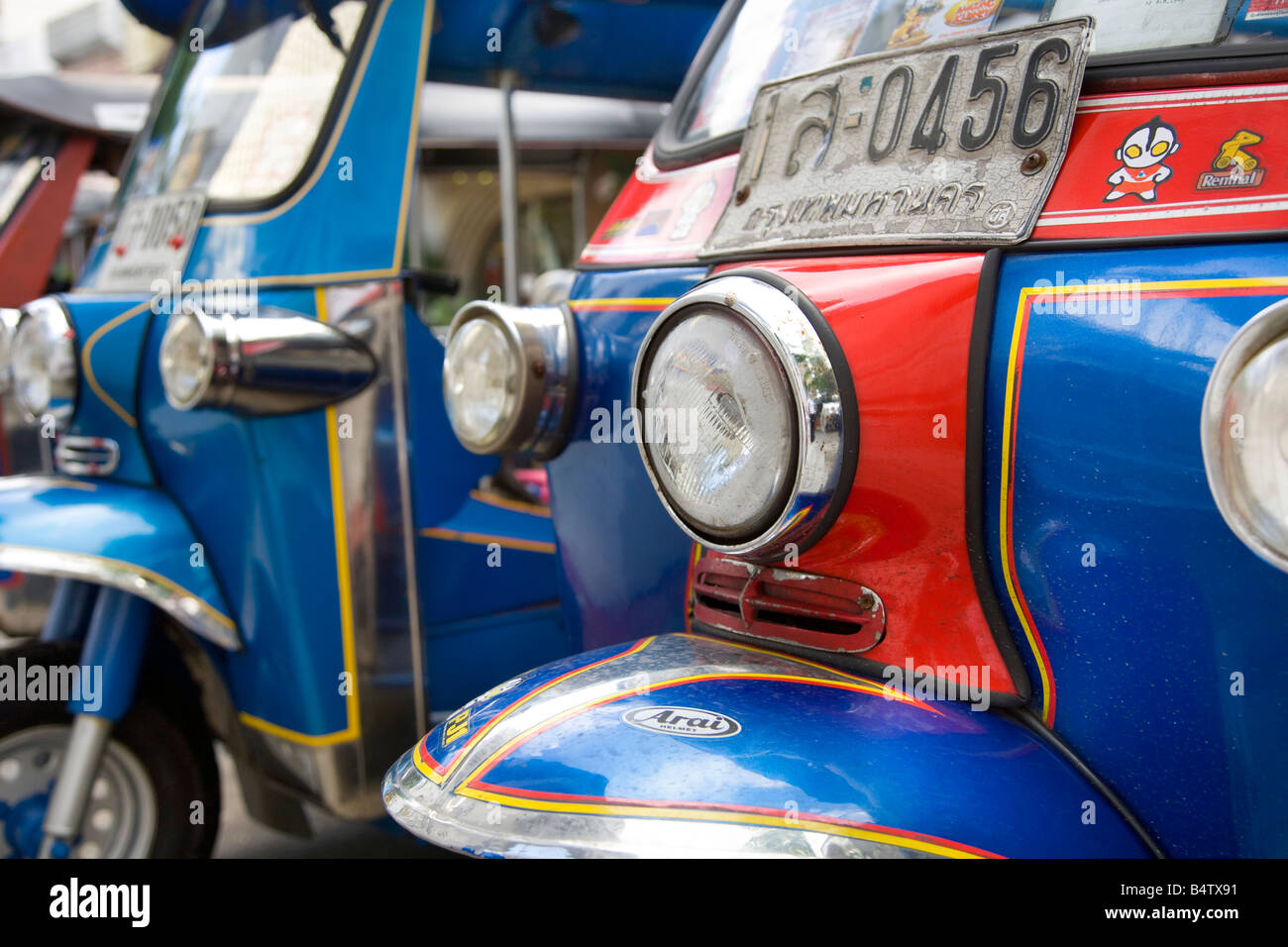 Asian Transport Vehicle an Auto rickshaw a three-wheeler tuk-tuk ...