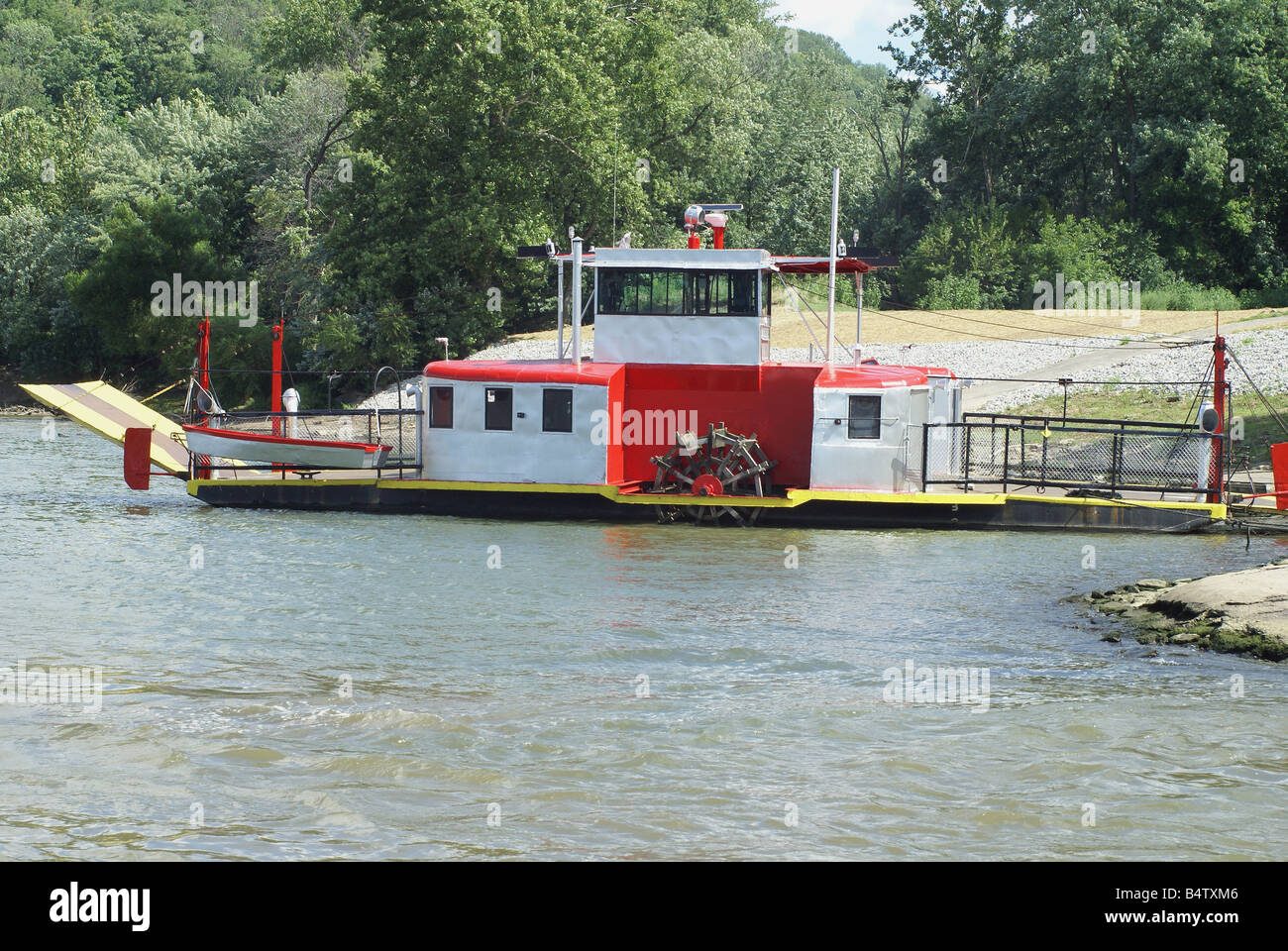 Paddle boat Ferry Stock Photo - Alamy