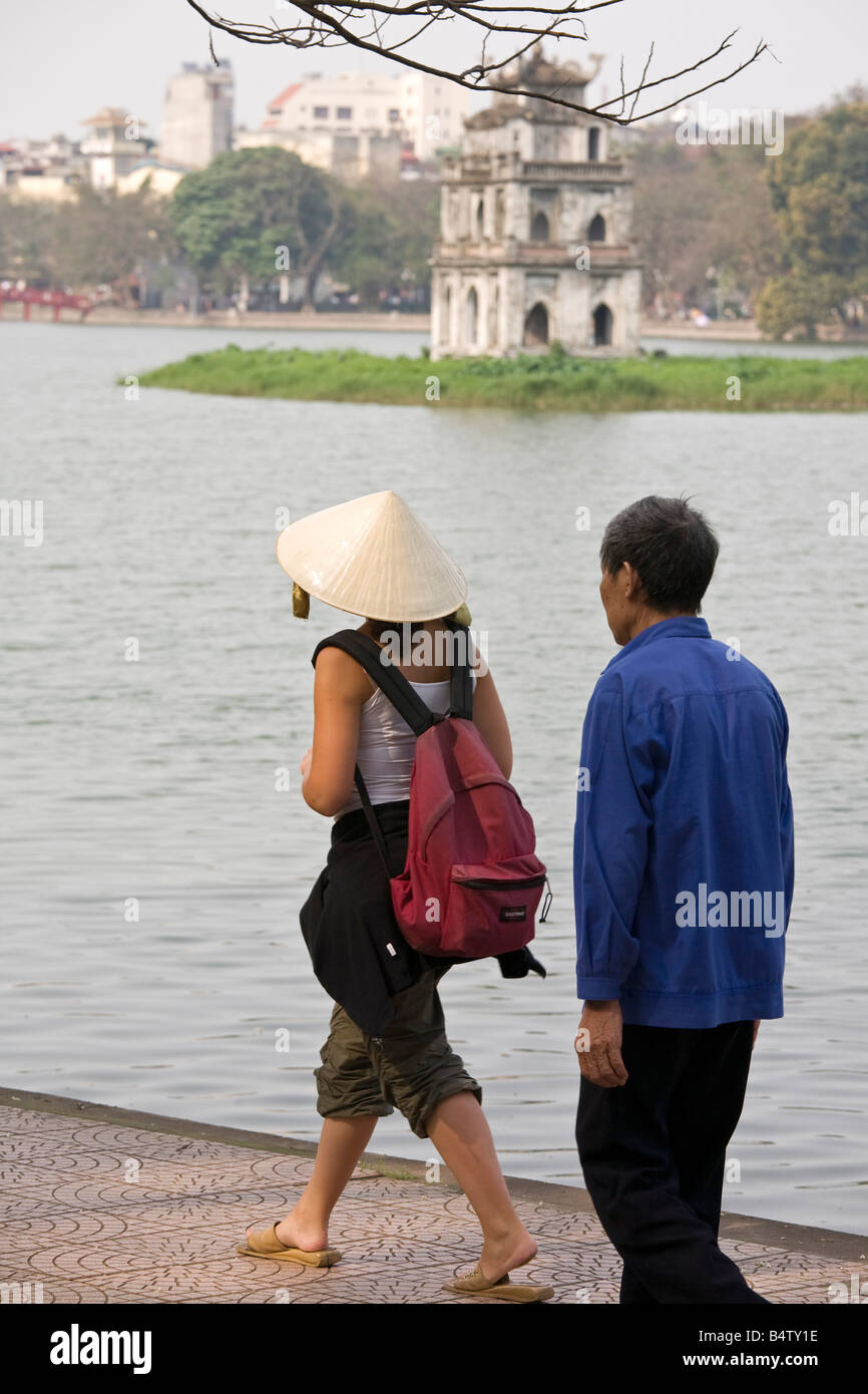 Tortoise Tower Hoam Kiem lake Hanoi Vietnam Stock Photo - Alamy