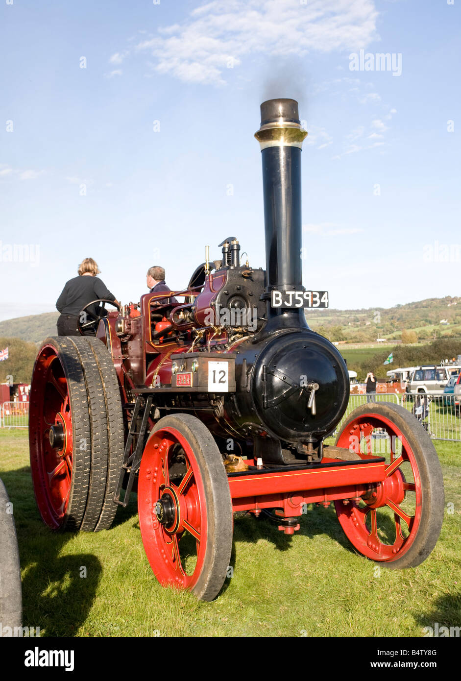 Marshall traction engine Emma Steam Engine Rally Cheltenham Racecourse ...