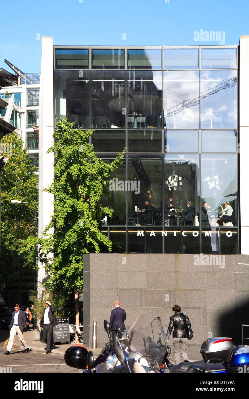 Manicomio Restaurant Gutter Lane The City of London England Stock Photo ...