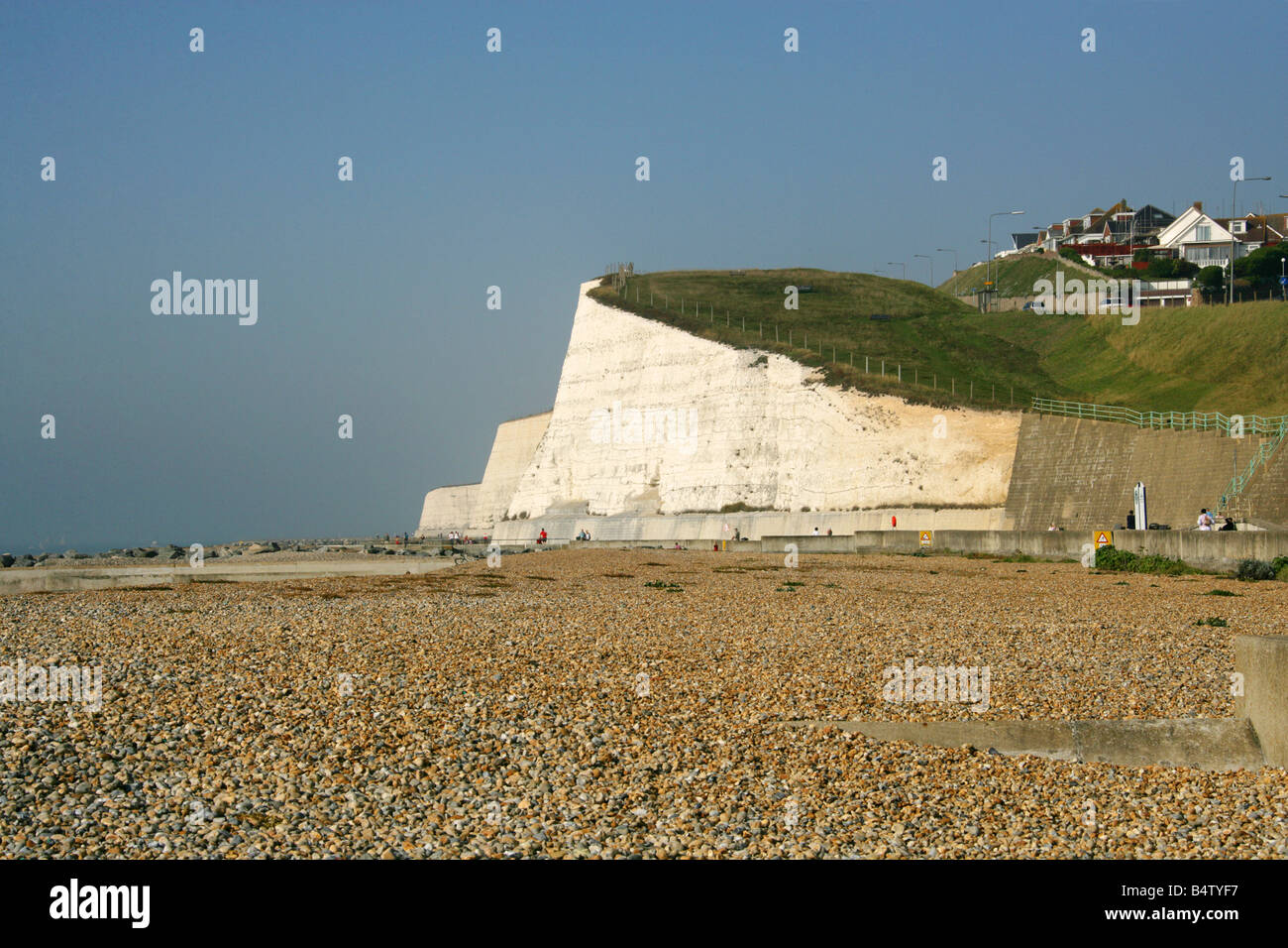 The Beach and Chalk Cliffs at Saltdean, East Sussex, UK Stock Photo - Alamy