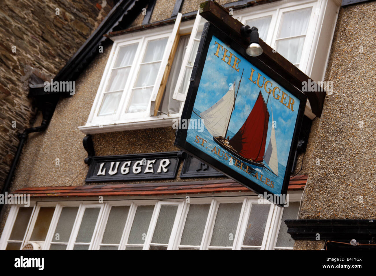 The Lugger pub sign in Stock Photo - Alamy