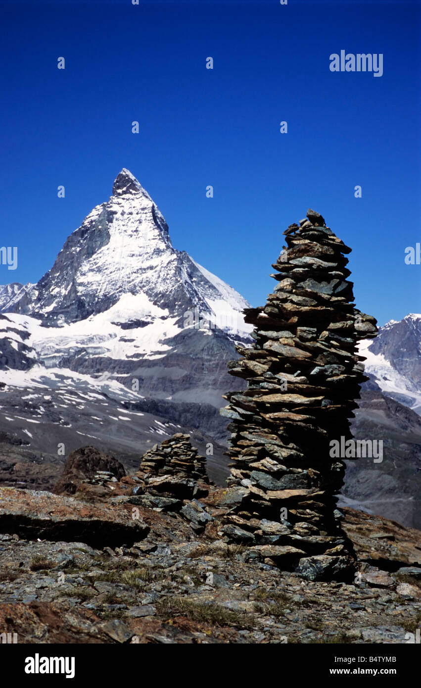 The Matterhorn near Zermatt, Canton of Wallis / Valais, Switzerland ...