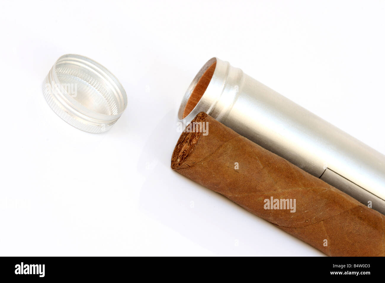 open big cuban cigar box detail isolated on white background Stock ...