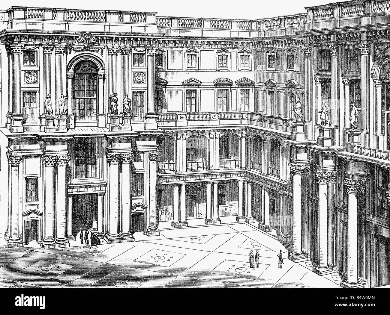 geography / travel, Germany, Berlin, Stadtschloss, second court, wood ...