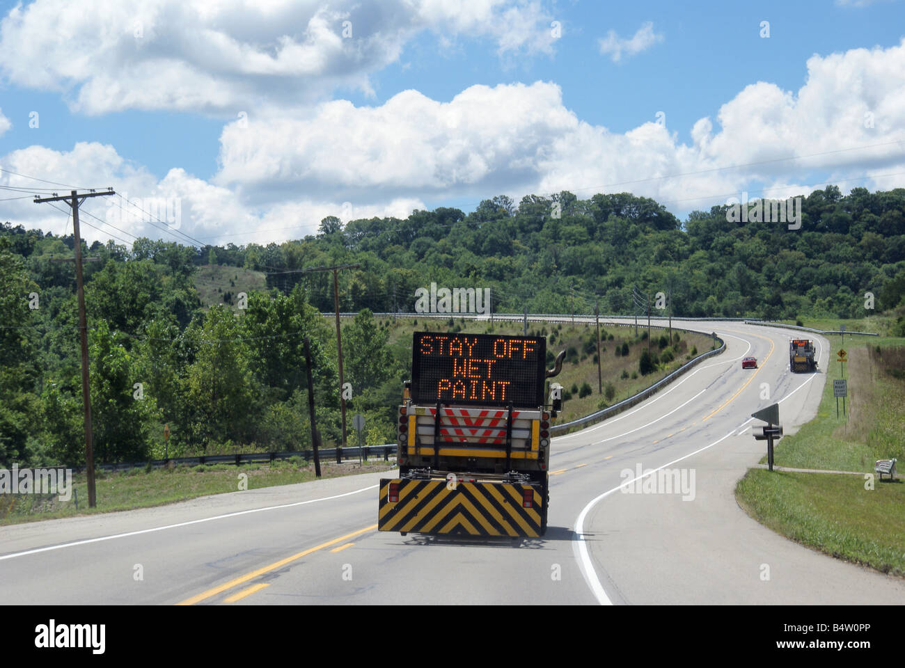 Wet paint warning sign hi-res stock photography and images - Alamy