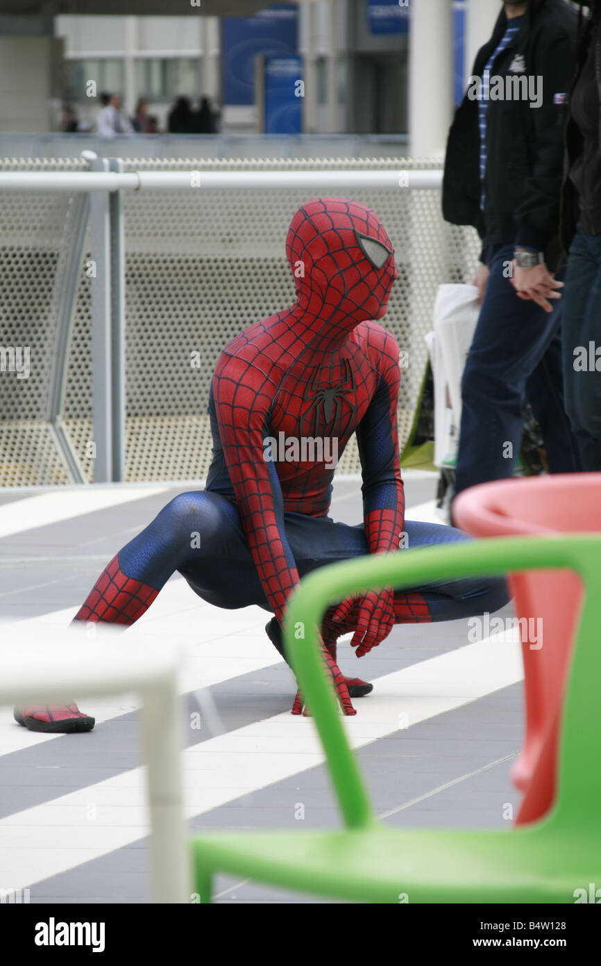 Spider man costume sit hi-res stock photography and images - Alamy