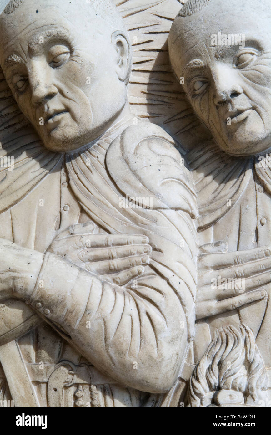 Carvings of the saints at the Chiesa dei Gesuati, Dorsoduro, Fondamenta ...