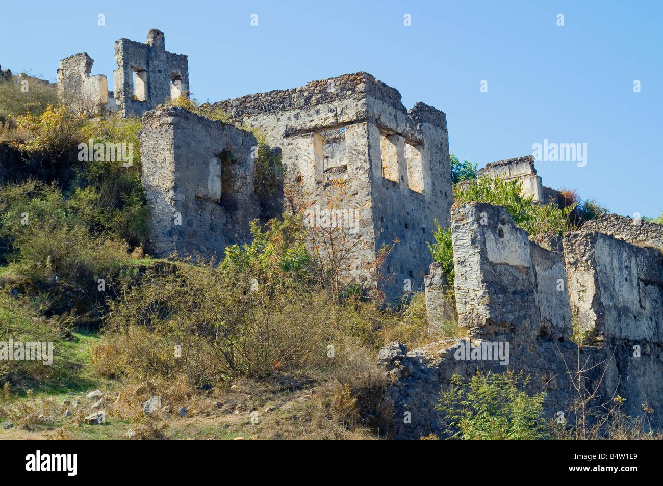 Ghost village, Kayakoy, Turkey Stock Photo - Alamy