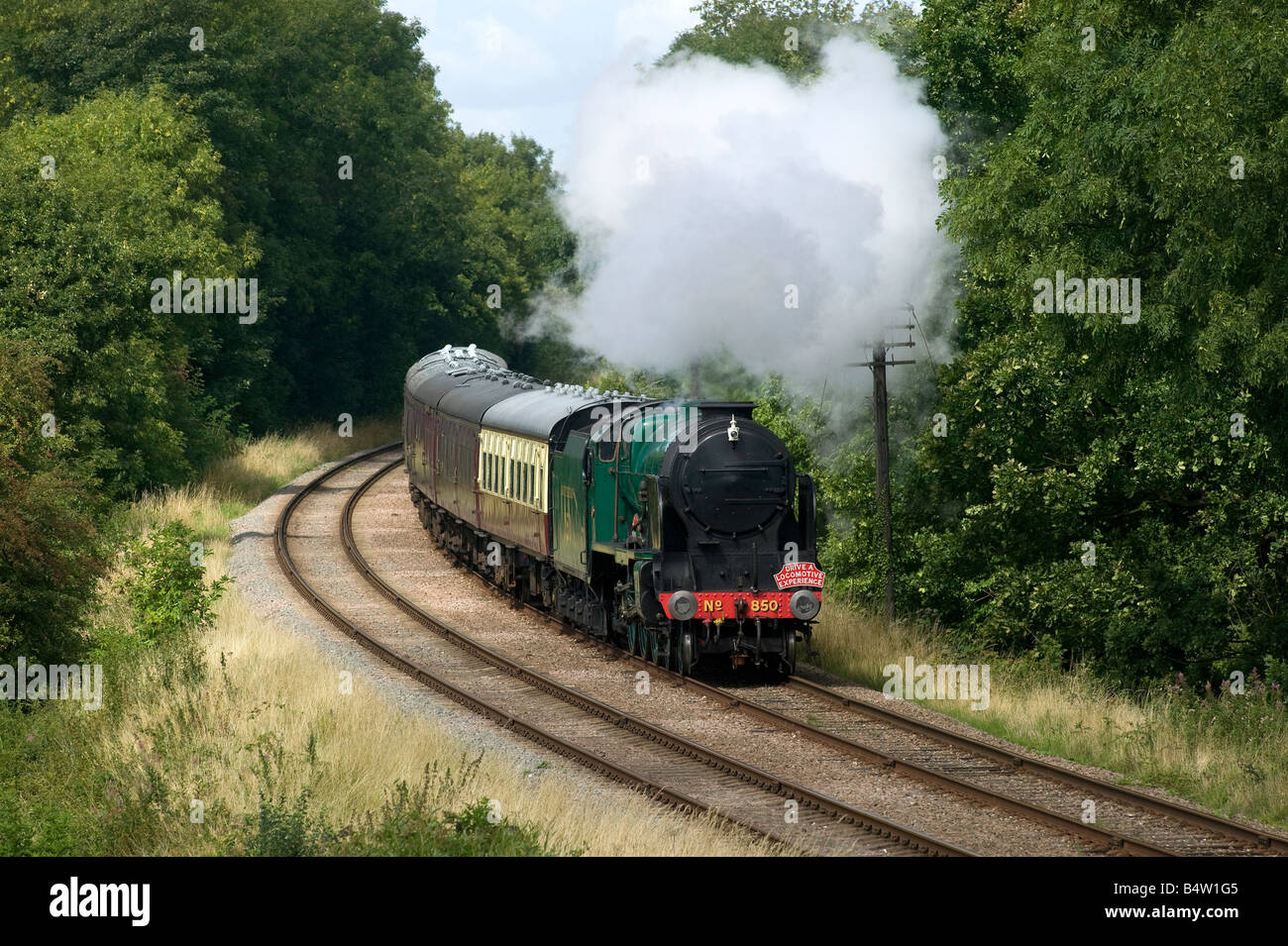 Steam Locomotive the 850 or 30850 Lord Nelson on the Great Central ...