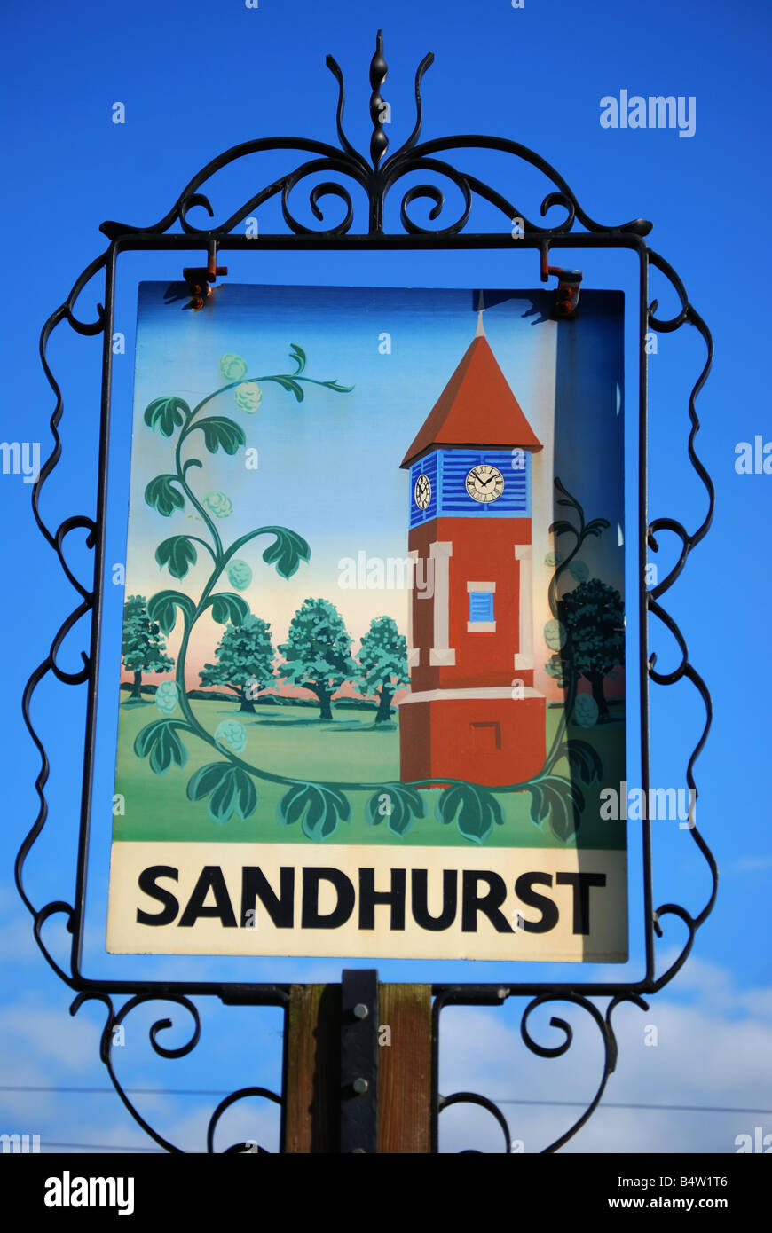 Kent village sign signs hi-res stock photography and images - Alamy