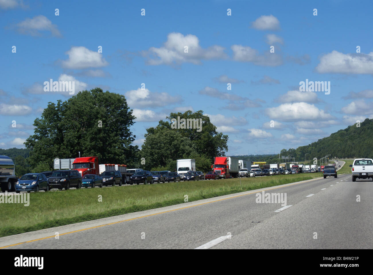 Traffic blocked hi-res stock photography and images - Alamy