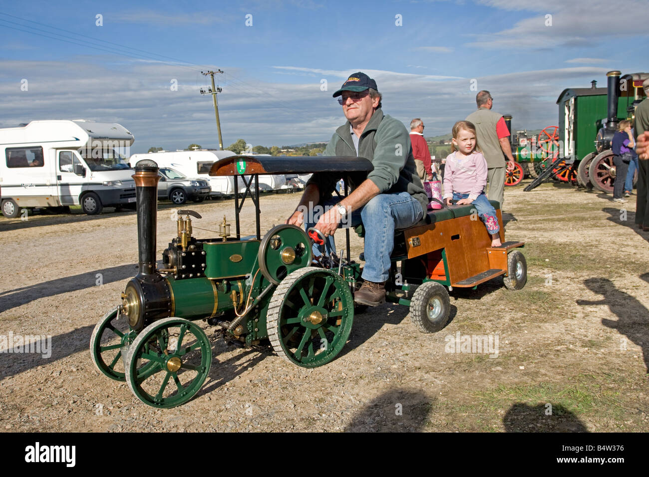 Model traction engine Steam Engine Rally Cheltenham Racecourse UK Stock ...