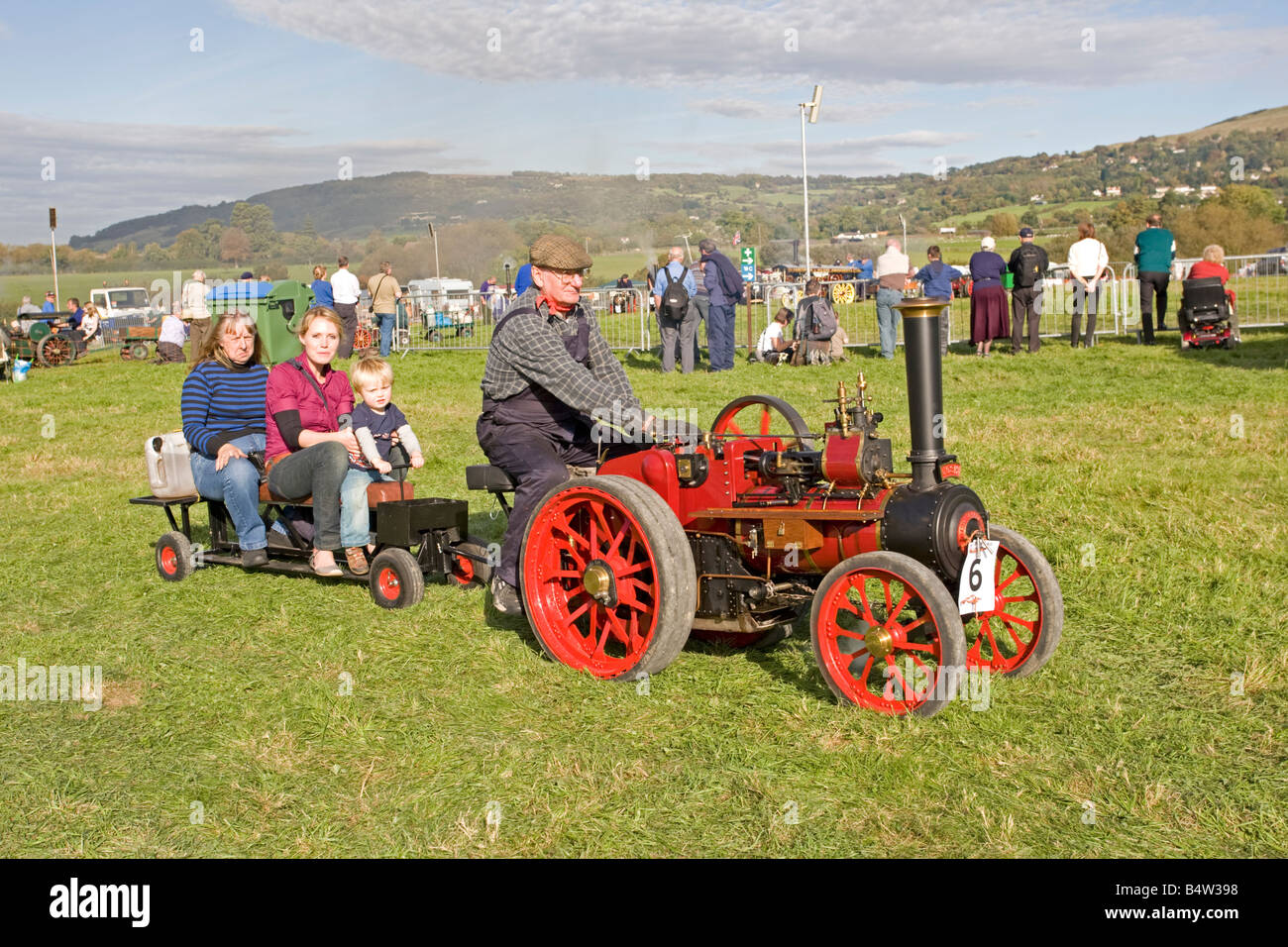 Model traction engine Steam Engine Rally Cheltenham Racecourse UK Stock ...