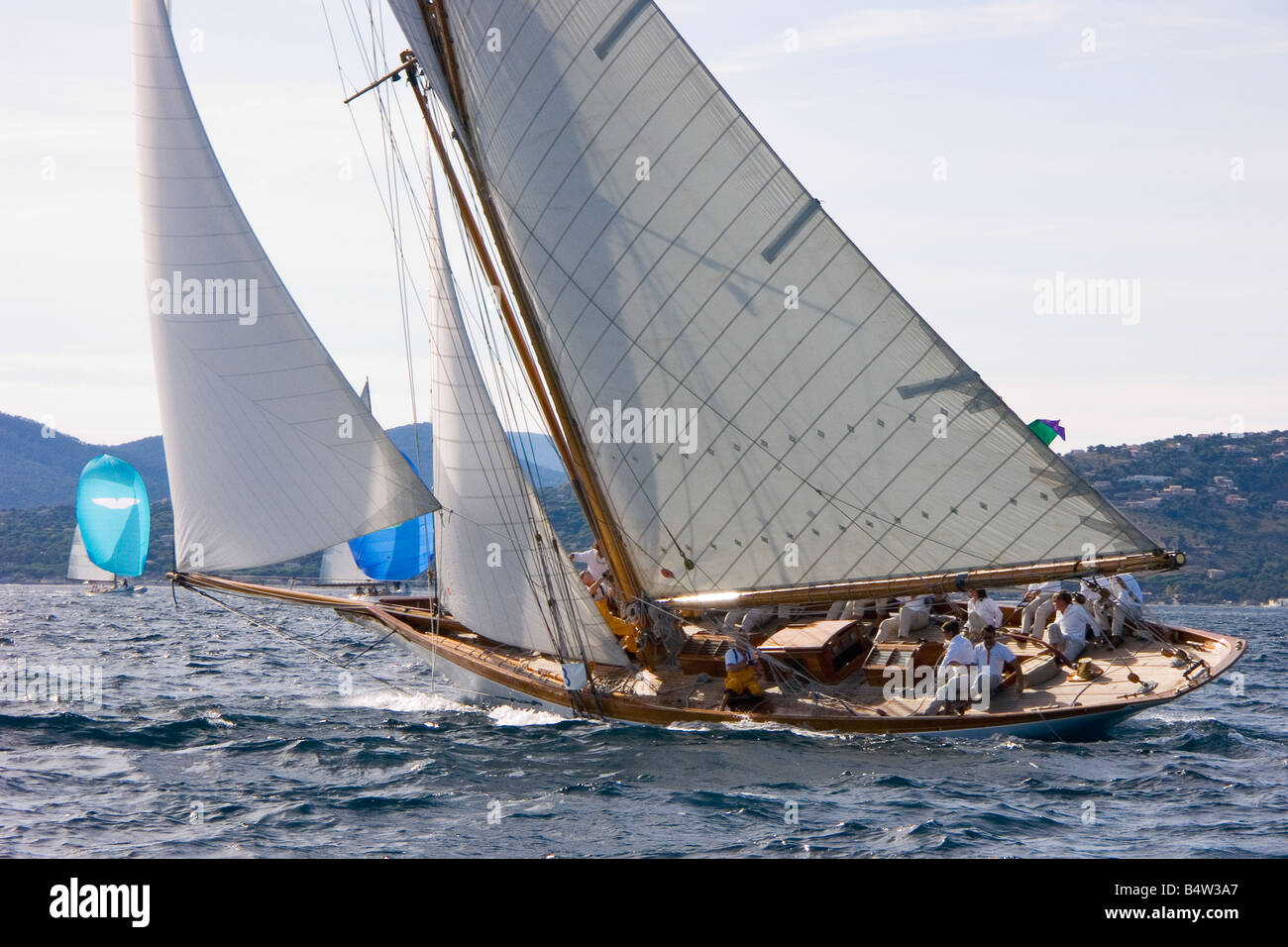 Classic yacht racing st tropez hi-res stock photography and images - Alamy