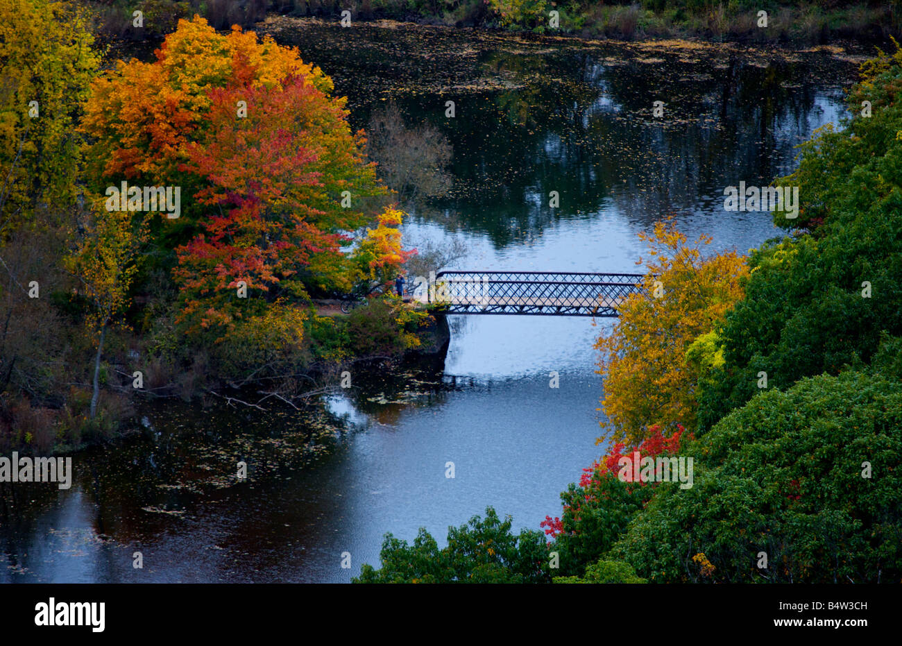 landscape and fall colors and scenic views of city and country Stock ...